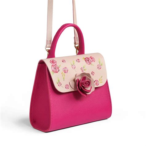 Túi Princess H191 H173 Hồng 25 Ponagar Handmade Leather