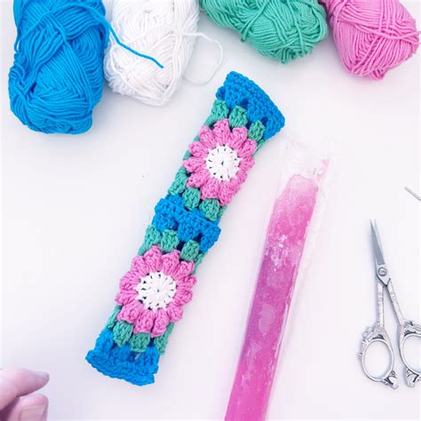 How To Crochet An Ice Block Holder From Granny Squares Honouring M E