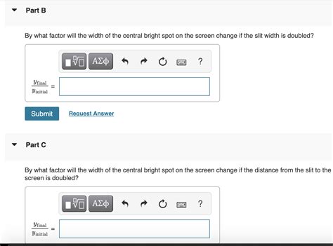 Solved A Single Slit Diffraction Pattern Is Formed On A