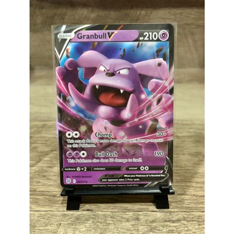 Pokemon Tcg Granbull V 57172 Ss9 Brillant Star Pokemon Trading
