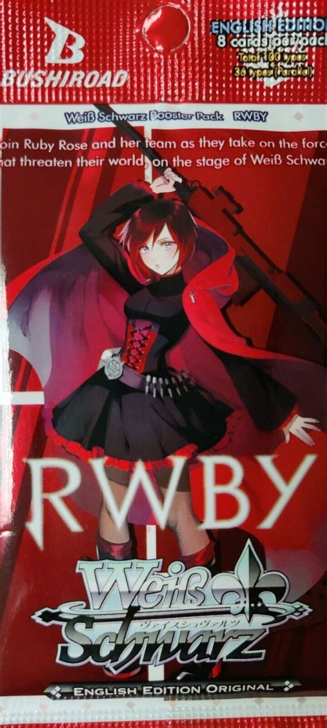 Weiss Schwarz Rwby Booster Pack