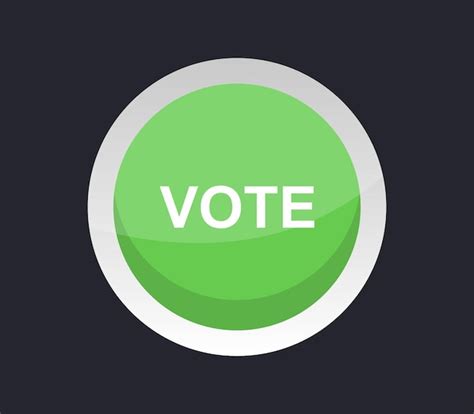 Premium Vector Vote Button