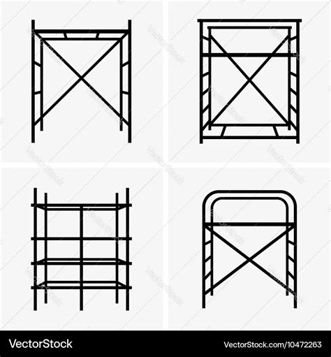 Scaffolding Royalty Free Vector Image Vectorstock