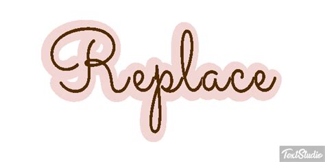 Replace Word Animated  Logo Designs