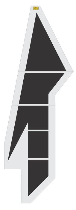 216 Mutcd Lane Drop Stencil 1 800 Stencil