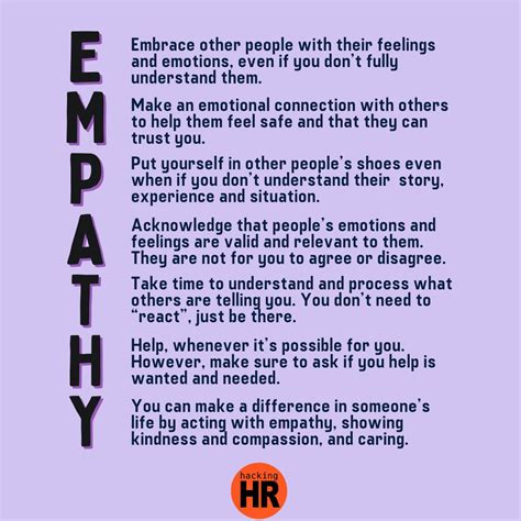 Empathy One Of My Top Three Values Dont ‘react Just Be There