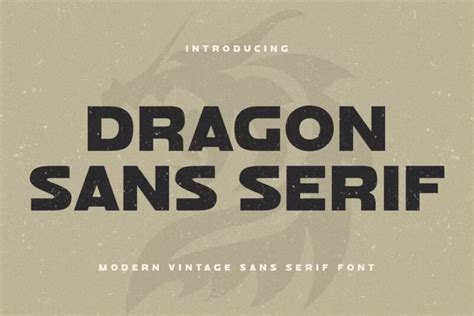 Dragon Sans Serif Modern Vintage Sans Serif Font Free Font