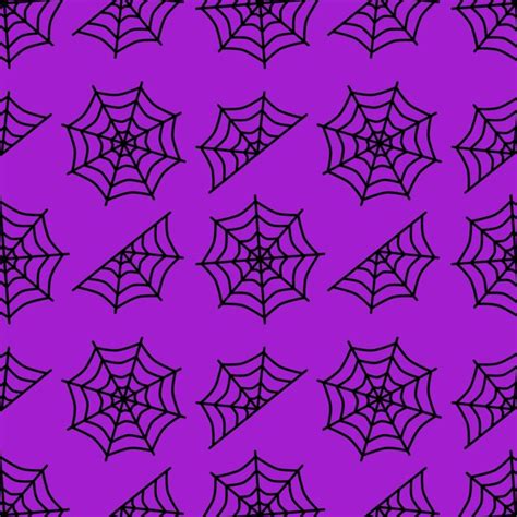 Premium Psd Cobweb Repeating Pattern On Purple Background