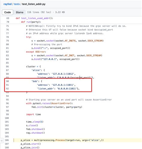 Party Bob Is Unused In Unit Test Issue Ray Project Rayfed GitHub