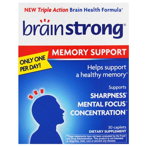 Brainstrong Memory Support 30 Caplets Vitamin Grocer Australia