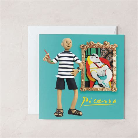 Pablo Picasso Card Fun Artist Greeting Card By Erica Sturla The
