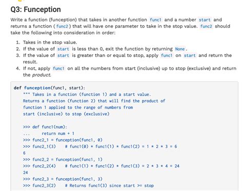 Solved Q3 Funception Write A Function Funception That Chegg Com
