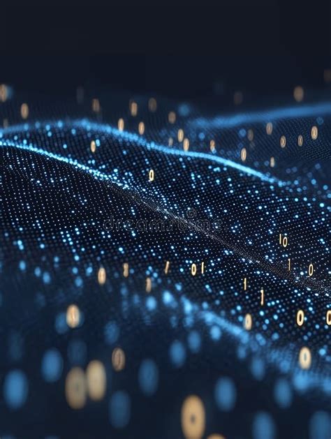 Abstract Digital Data Flow Stock Illustration Illustration Of Website