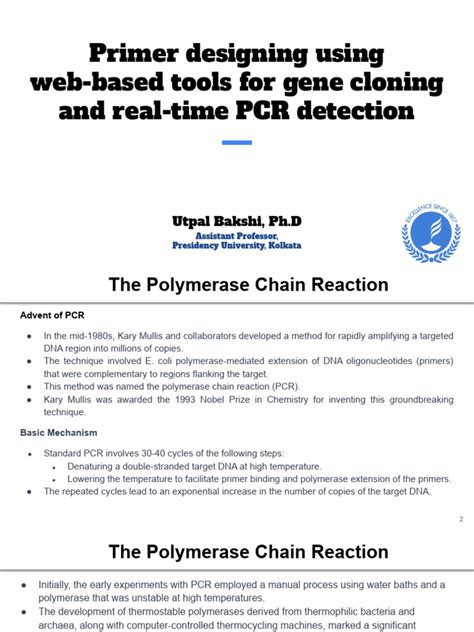 Primer Designing Pdf Polymerase Chain Reaction Primer Molecular