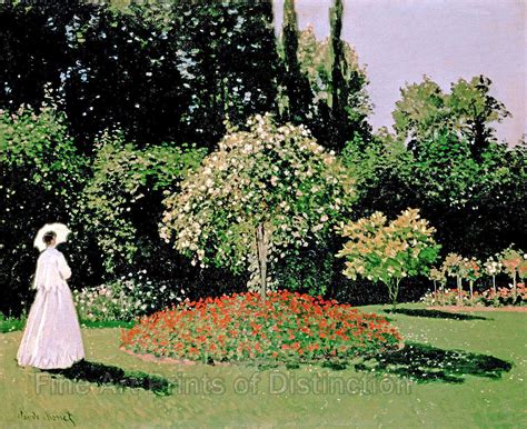 Monet Claude Woman In The Garden Fine Art Print Brandywine General