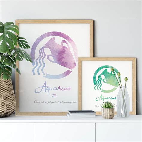 Aquarius Symbol Art