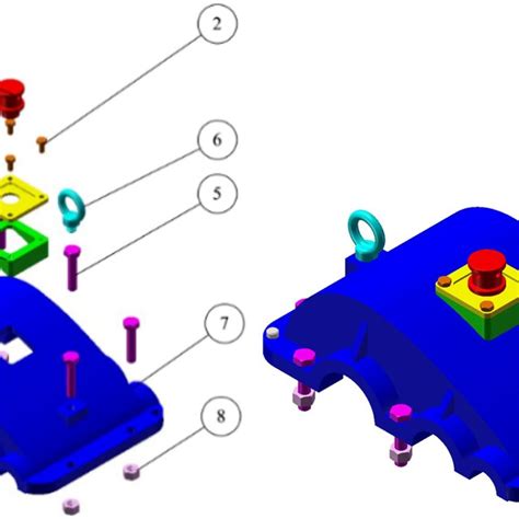 Exploded View Of Medium Shaft System Download Scientific Diagram