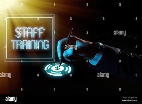 sign displaying staff traininga program that helps employees to learn