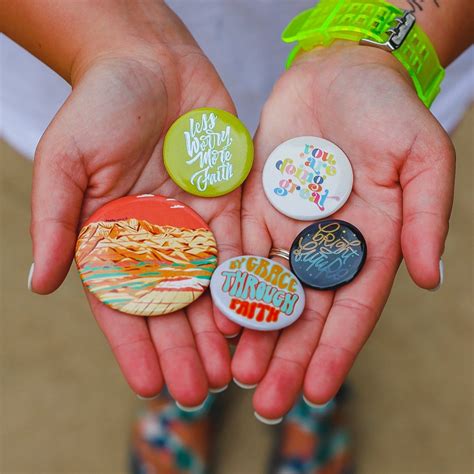 Less Worry More Faith Button Pin Pack More Than Wildflowers