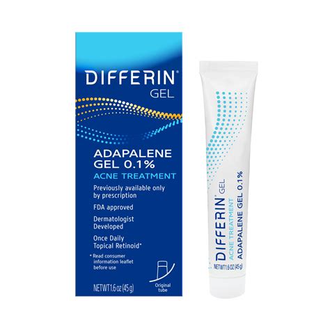 Differin Acne Treatment Gel Retinoid Treatment For Face With 01