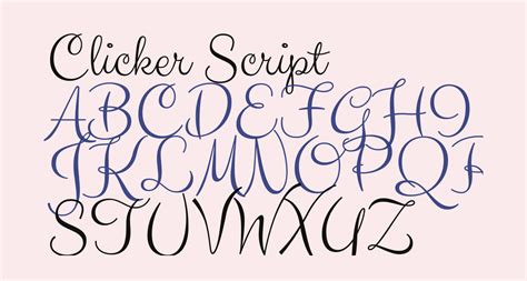 Clicker Script Free Font What Font Is