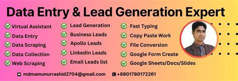 Md Mamunur Rashid On Linkedin Dataentry Leadgeneration Dataservices Businessgrowth
