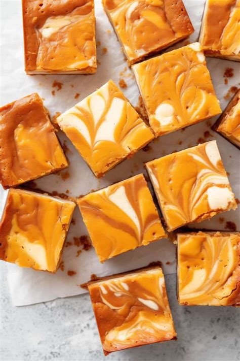 The Best Pumpkin Cheesecake Bars • Salted Mint