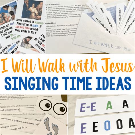 I Will Walk With Jesus Lyrics Printable All Free Printables