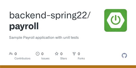 Github Backend Spring22payroll Sample Payroll Application With Unit Tests