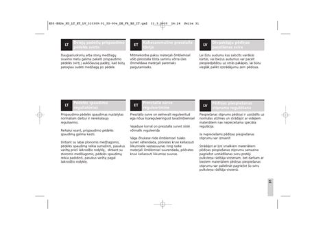 Bernina Bernette E56 Инструкция и руководство Es Fr It Lt