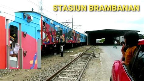NONTON KERETA DI STASIUN BRAMBANAN, BEGINI PERKEMBANGAN PROYEK PERON - YouTube
