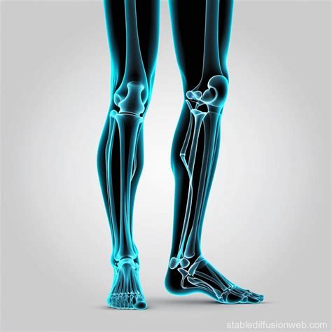 X Ray Image Of Tibia With Surrounding Tissues Stable Diffusion Online
