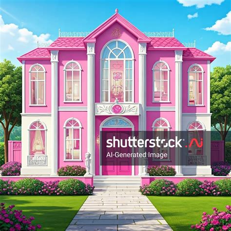 Barbie Dream House Luxurious Detailed Design Ai Generated Image