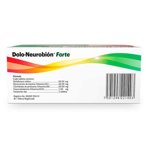 Tabletas Dolo Neurobión Forte 30 Tabletas Chedraui