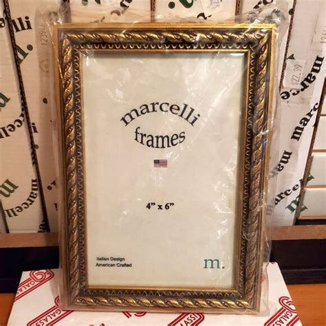 Marcelli Accents Fg Galassi Marcelli Frames One 4x6 Antique Gold Rope Styled Frame Nib