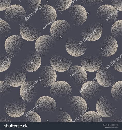Cute Circles Dotted Seamless Pattern Trend Stock Vector Royalty Free