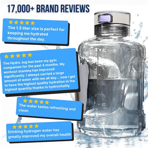 Hydro Jug Hydrogen Water Bottle Xl Hydro Vitality