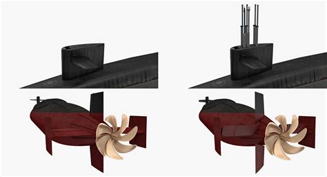 Us Nuclear Submarine Ohio Class 3d Model 99 3ds C4d Fbx Ma Obj