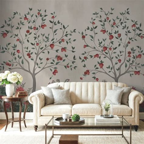 Rang Baag Pomegranate Indian Wallpaper Design Life N Colors