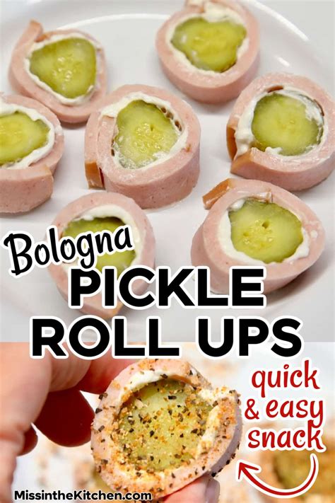Bologna Pickle Roll Ups Miss In The Kitchen