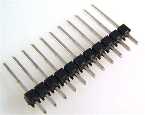 Header Plug 11 Pin 254mm Pitch Sil Easy Snap Insulator 10 Pieces