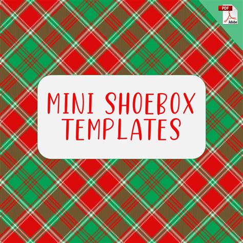 Mini Shoebox Templates Free Printable Download