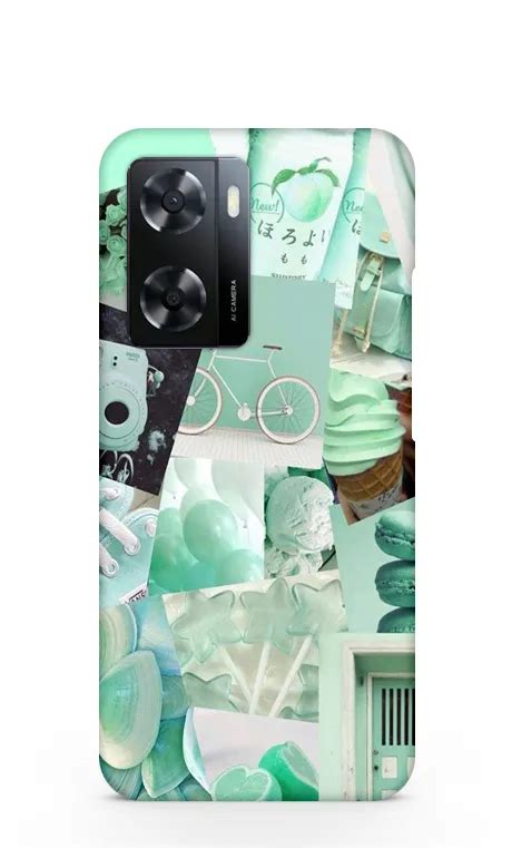 Aesthetic Ligth Green Oppo A G Back Cover