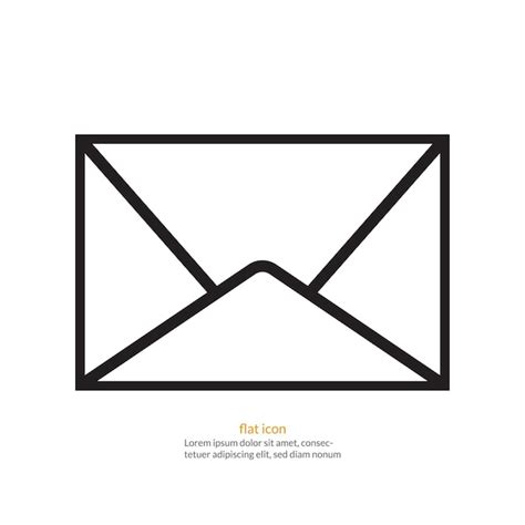 Premium Vector Email Envelope Icon Vector Illustration