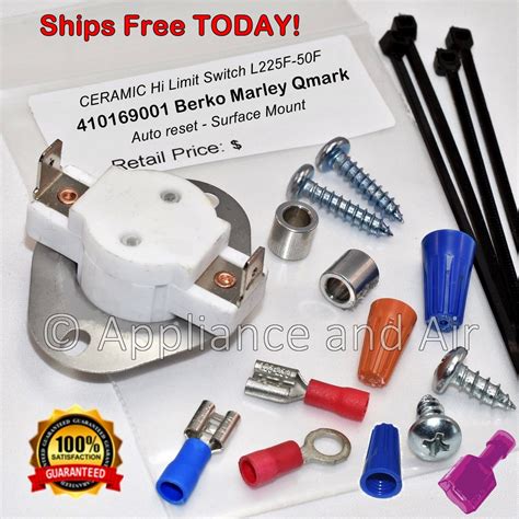 410169001 Berko Marley Qmark Ceramic Hi Limit Switch L225f 50f Ships Today For Sale Online Ebay
