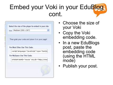 Voki Activities Ppt