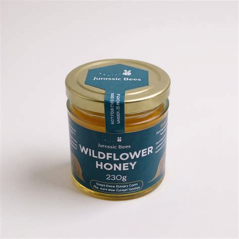 Raw Dorset Honey Jurassic Coast Wildflower 230g Jar Jurassic Bees