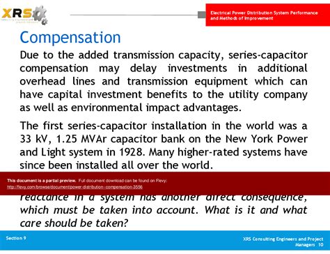 Power Distribution Compensation Ppt Slide Deck