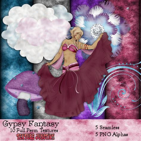 Second Life Marketplace Gypsy Fantasy Texture Set