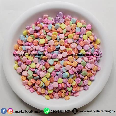 Plastic Beads Shell Anarkali Crafting